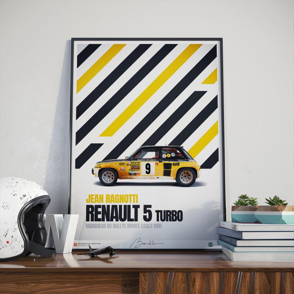 Poster Renault 5 Turbo - Rallye Monte-Carlo 1981 - Exclusive Edition ...